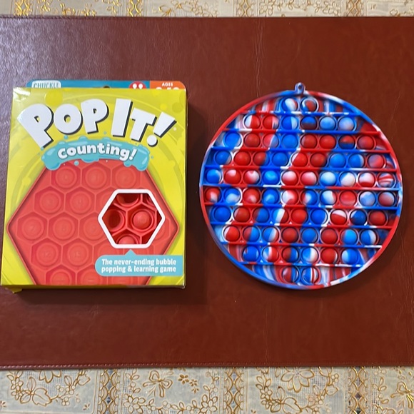 Toys | Pop It Set Of 2 Pop It Counting 6 12 X 7 12 And Round Circle 8 ...